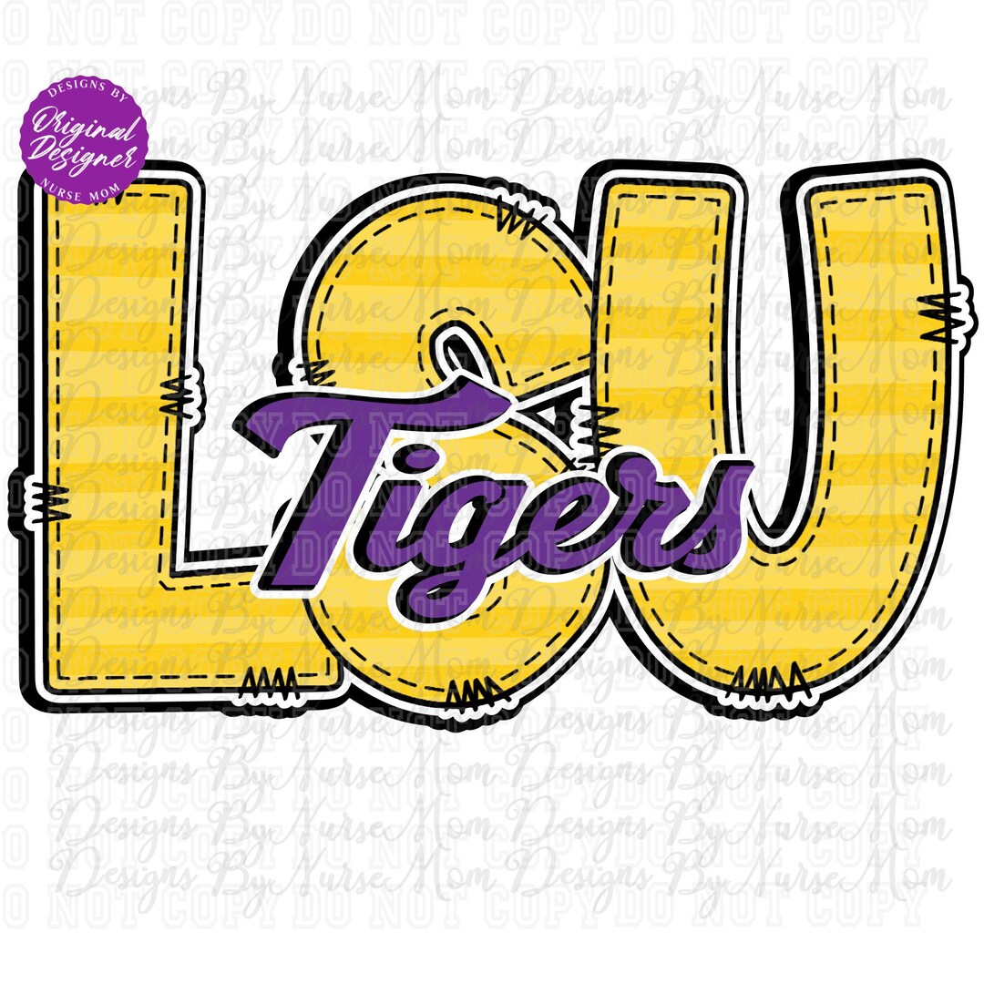 LSU Tigers Transparent High Resolution Svg and Png for - Etsy