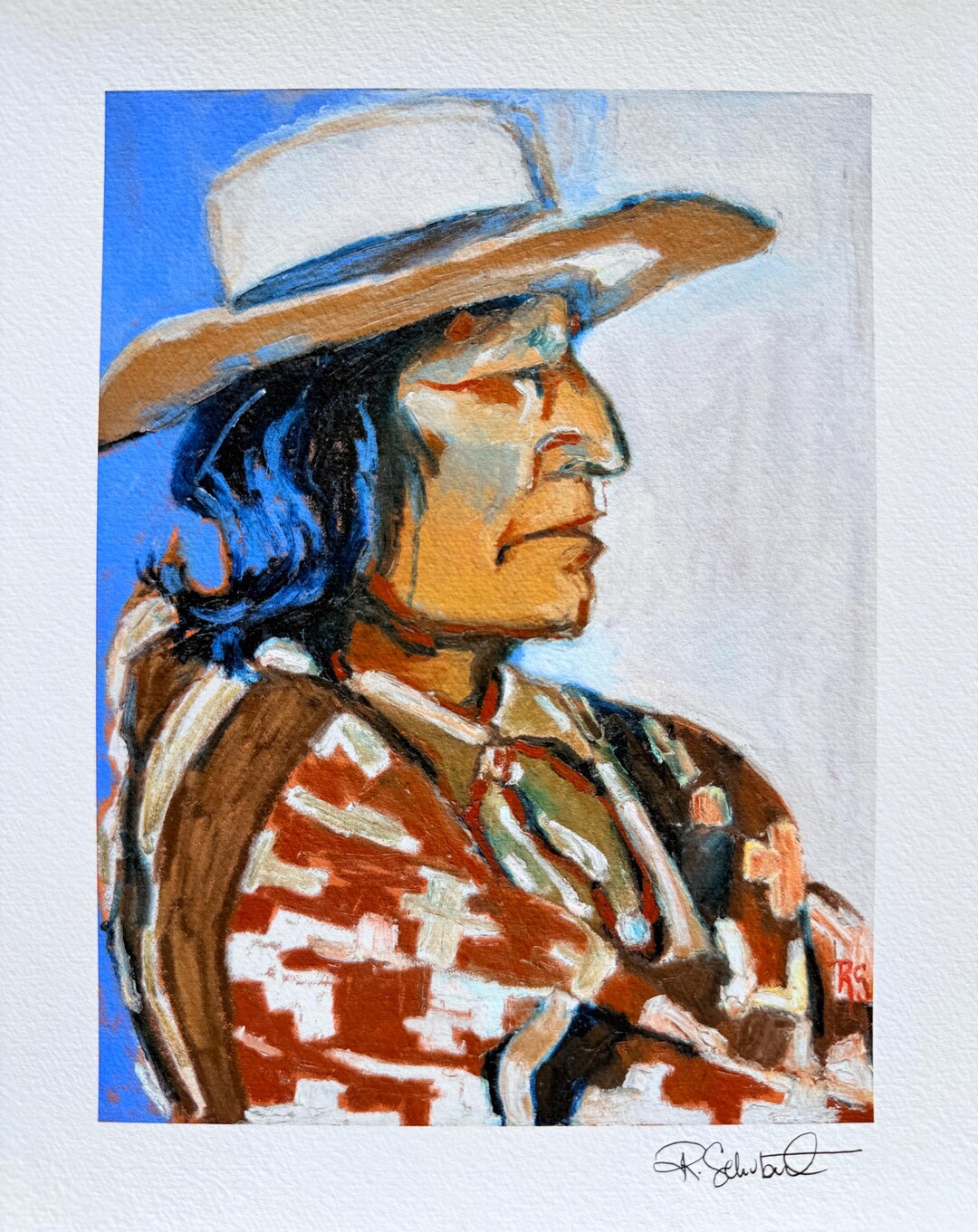 Nez Perce Portrait Print – Native American Giclée 11×14 or 16×20 Fine ...