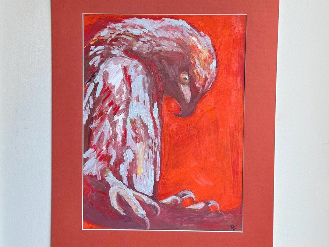 Red-tailed Hawk Art • Original Wildlife Painting • 16x20 - Etsy