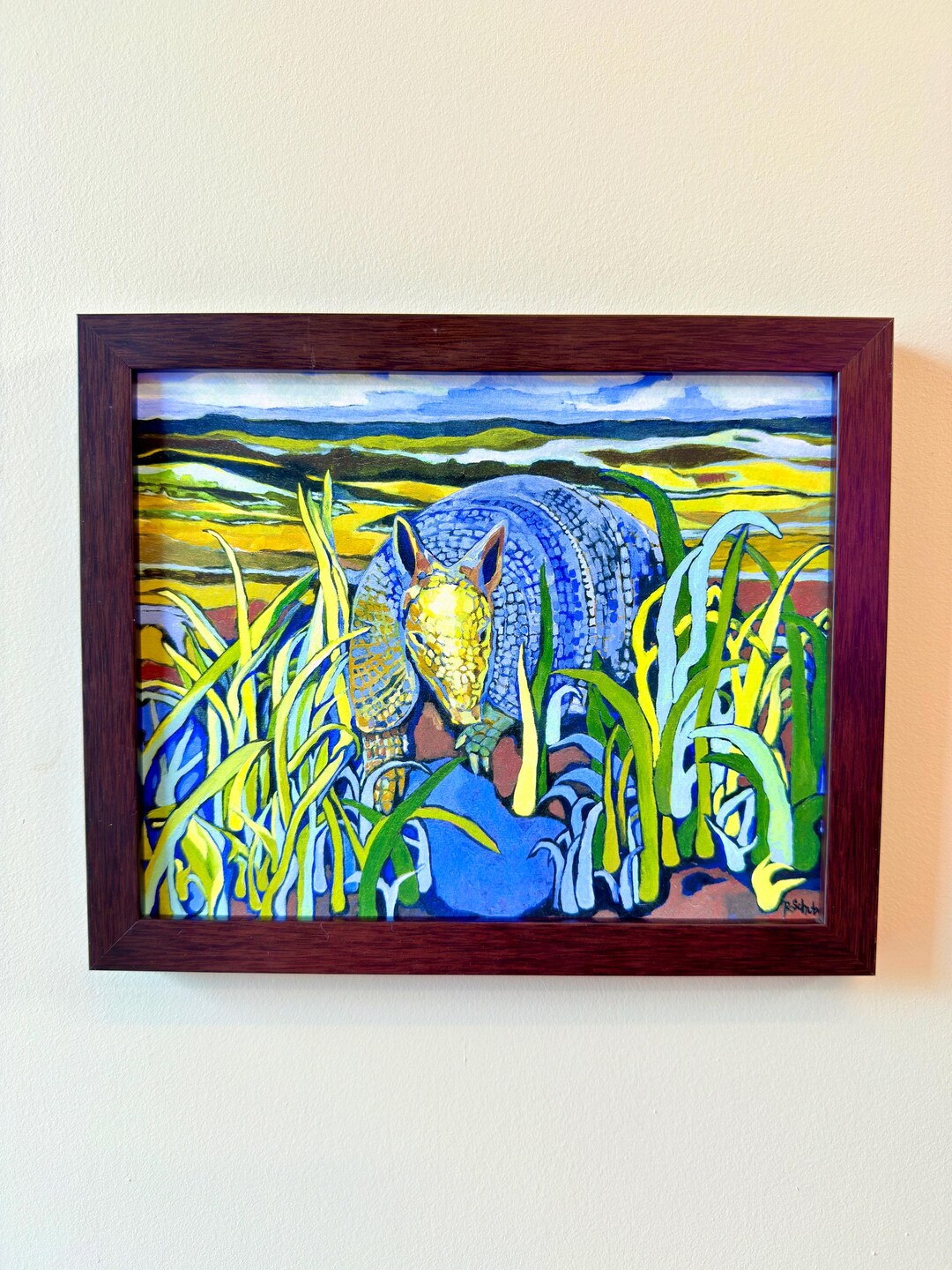 Armadillo Fine Art Print | Midwestern Wildlife Artwork | 8x10” Artwork ...