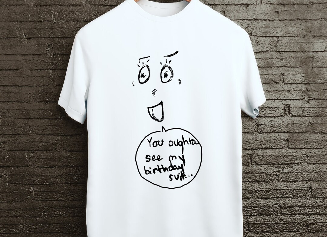 Birthday Suit Tee Shirt, Weirdcore Shirt, Weirdcore Clothes, Sarcasm ...