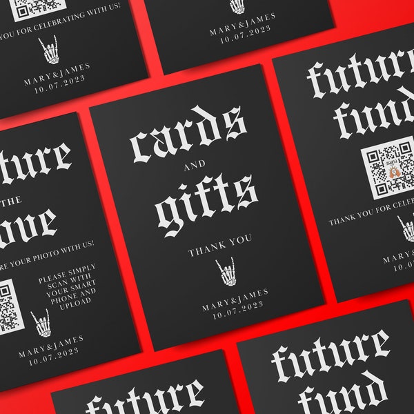 Gothic Wedding Signs - Etsy