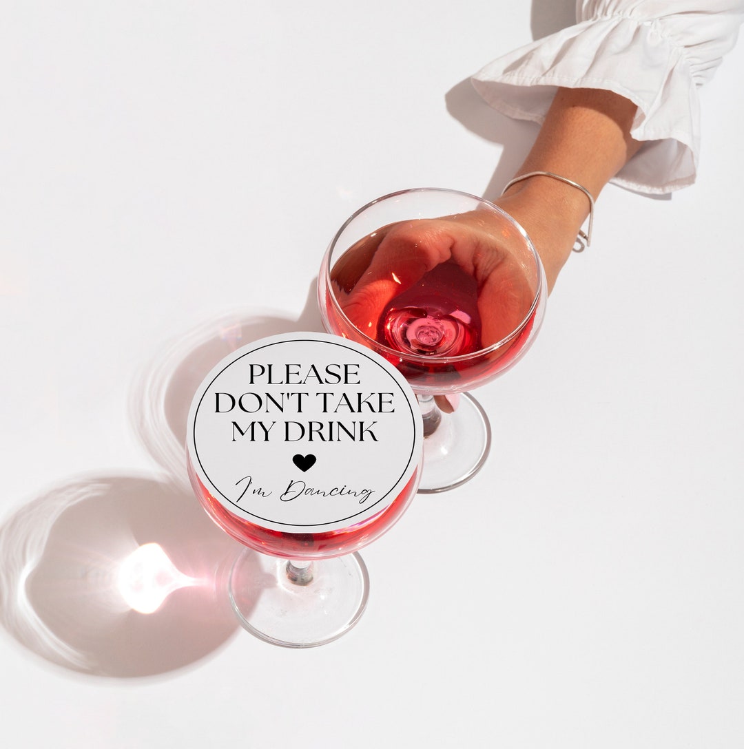 Don't Take My Drink Coaster, Wedding Drink Coaster Cover, Wedding Drink ...