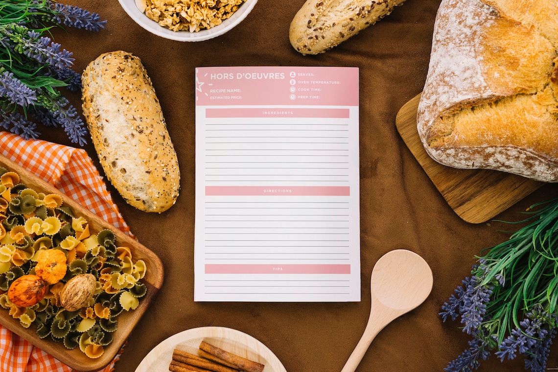 Editable Recipe Book Template Customize Cook Book Template - Etsy