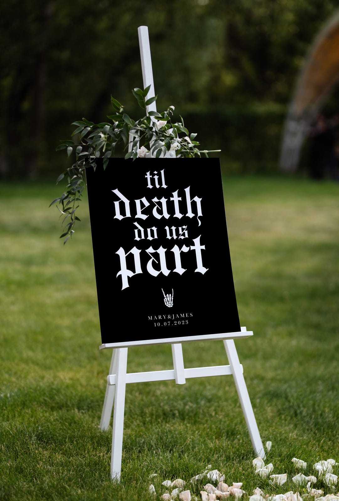 Til Death Do Us Part Gothic Wedding Poster, Til Death Do Us Part ...