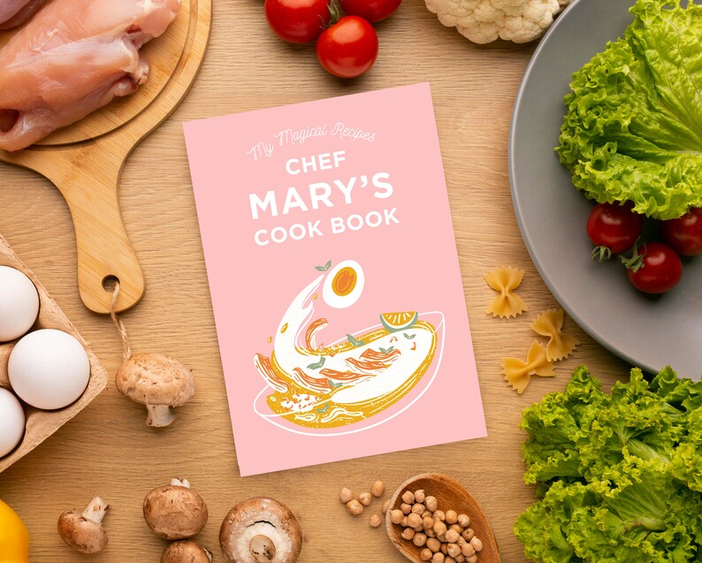 Editable Recipe Book Template, Customize Cook Book Template, Printable ...