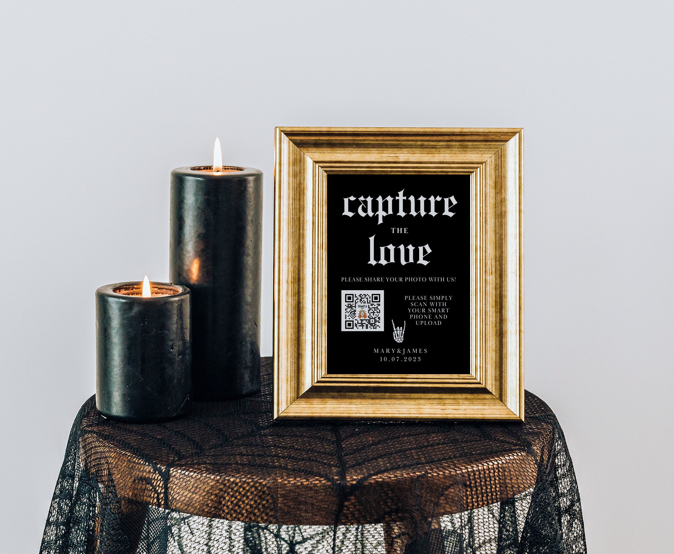 Gothic Wedding Sign Bundle Halloween Wedding Signs Gothic - Etsy