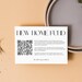Printable New Home Fund Card, Minimalist Modern Wedding QR Code Fund Sign, Editable Digital ...