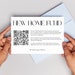 Printable New Home Fund Card, Minimalist Modern Wedding QR Code Fund Sign, Editable Digital ...