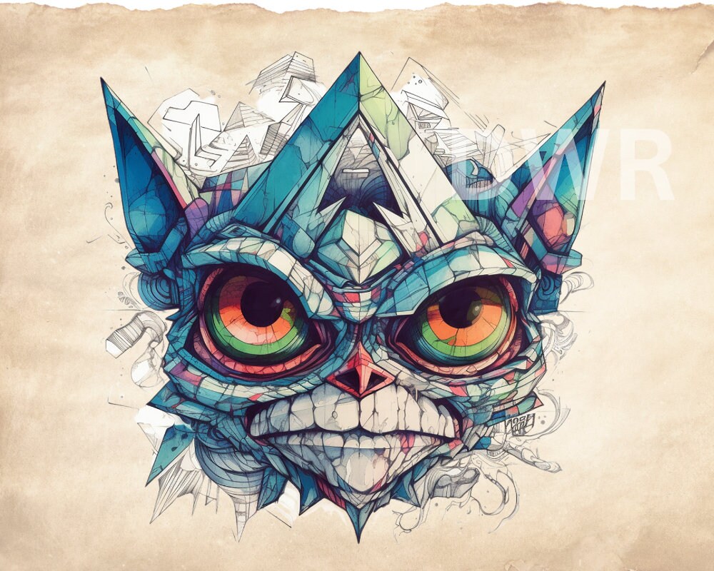 Mythical Creatures Gremlin Clipart Bundle 26 Graffiti Goblin Mischief ...