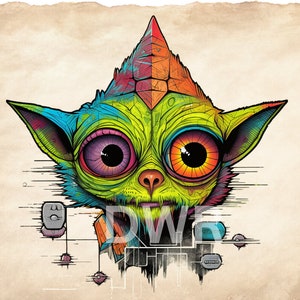 Mythical Creatures Gremlin Clipart Bundle 26 Graffiti Goblin Mischief ...