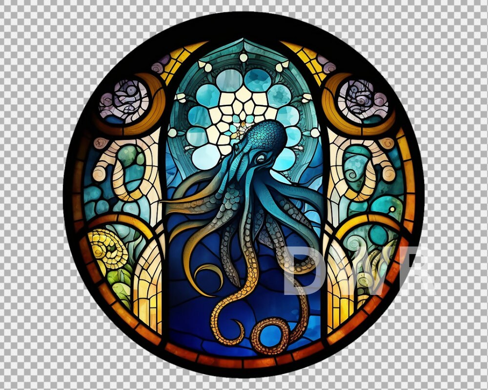 Psychedelic Octopus Clipart Octopus Png Sea Illustrations Ocean Theme ...