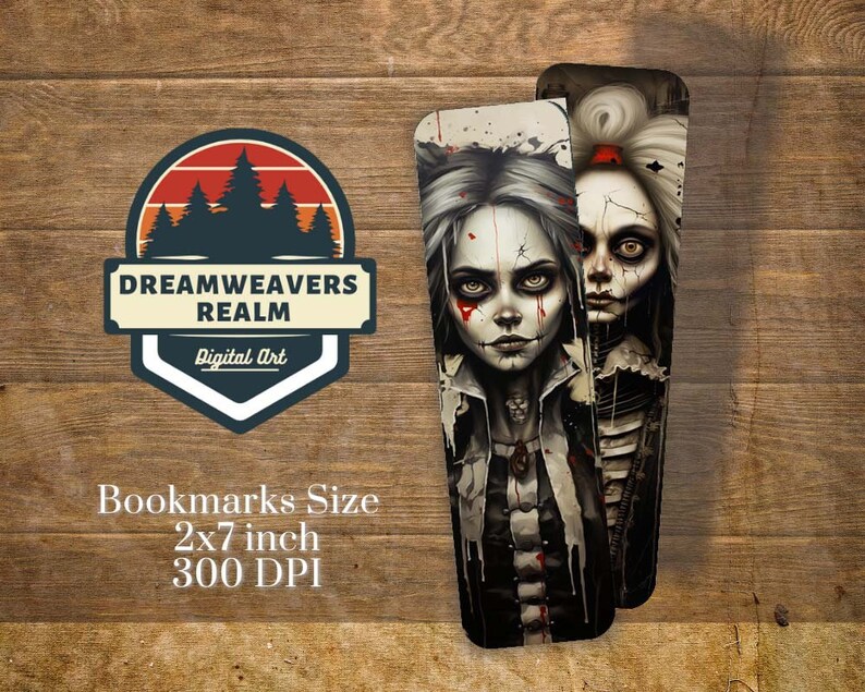 Gothic Printable Bookmarks Digital Download JPG PNG Bookmark - Etsy