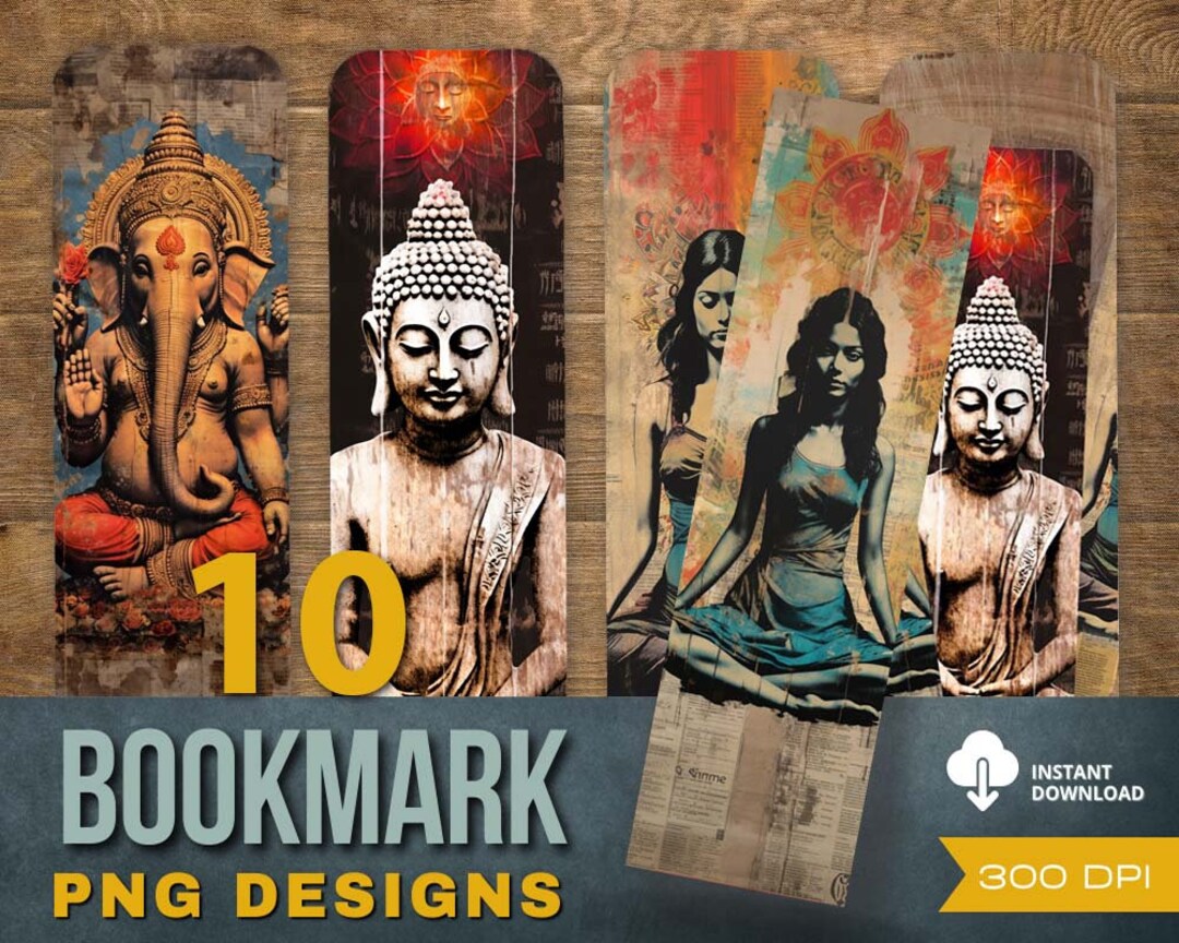 Om Namaste & Zen Buddha Bookmark Set Yoga Meditation - Etsy