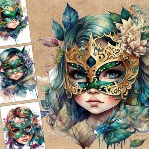 Mask Fairy Witch, Pixie Printablesl Fairy Kit, Fairy Seasons Collection ...