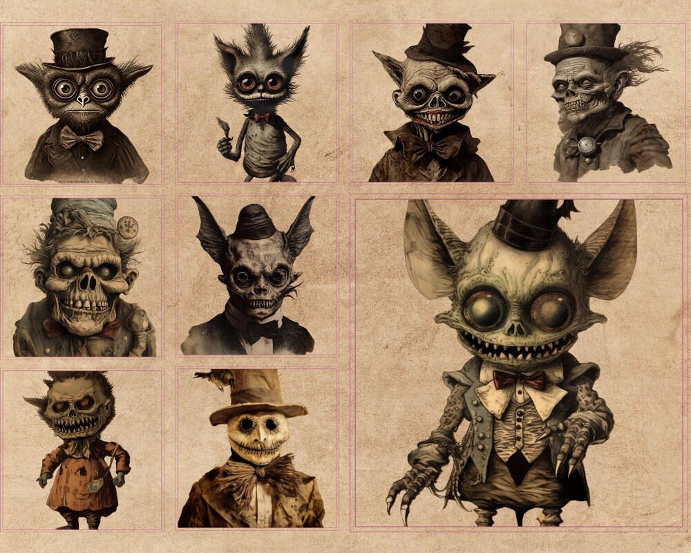 Mythical Creatures, Goblins, Gargoyle, Goblin, Gremlin Bundle, 50 ...