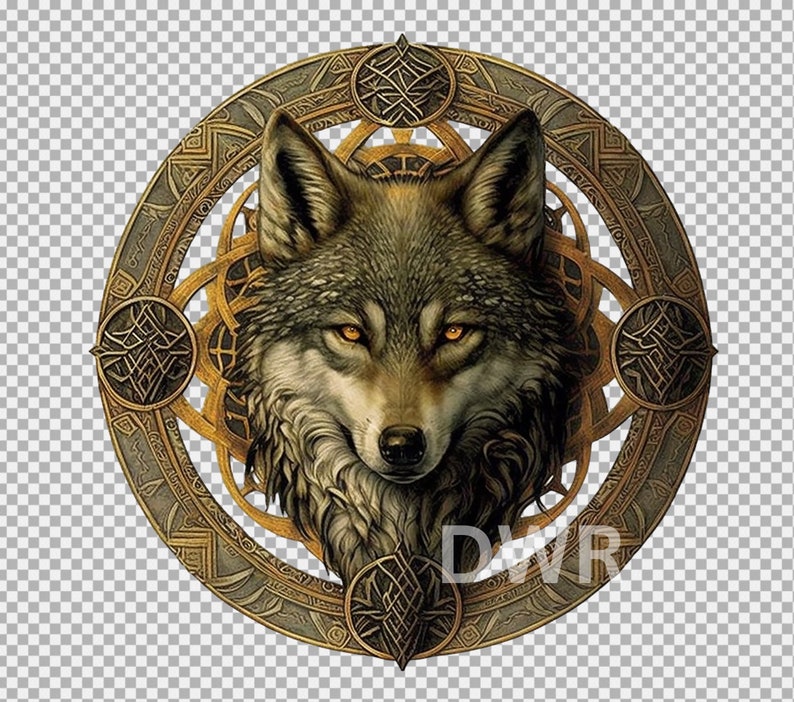 Wolf Clipart Bundle Mystical Wolf Witches Wolf Gothic Occult Junk ...