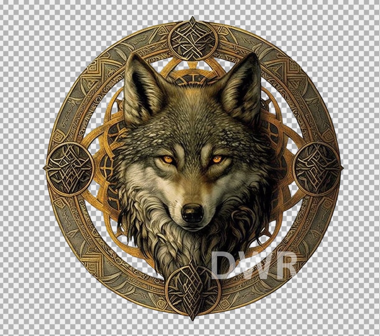 Wolf Clipart Bundle Mystical Wolf Witches Wolf Gothic Occult Junk ...