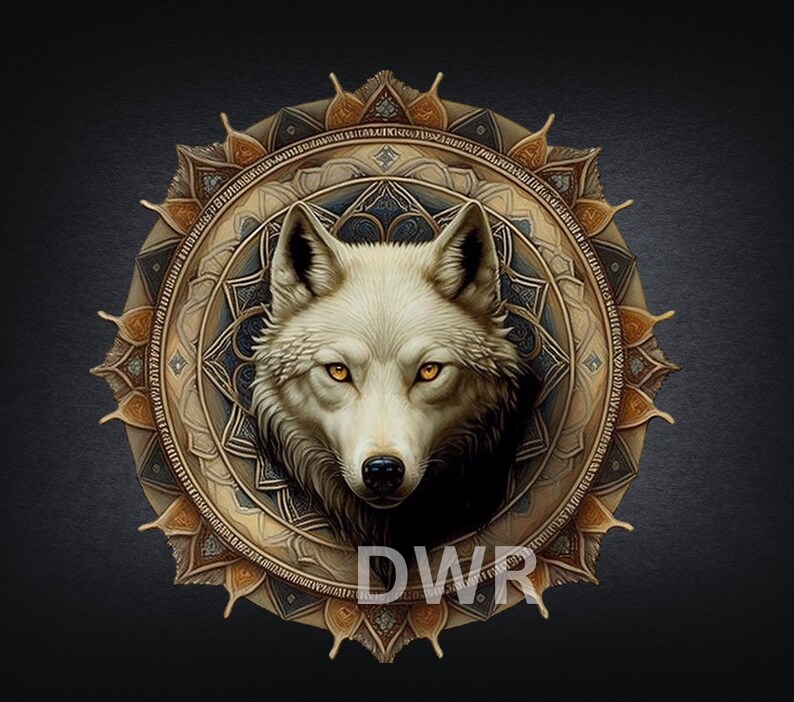 Wolf Clipart Bundle Mystical Wolf Witches Wolf Gothic Occult Junk ...