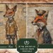 Cute Scruffy Fox Junk Journal Bundle, Fantastic Illustrations Vintage ...