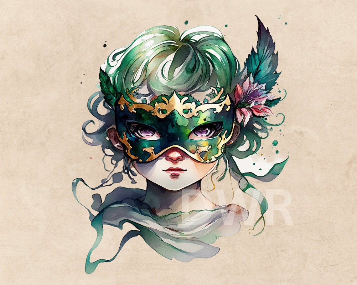 Mask Fairy Witch, Pixie Printablesl Fairy Kit, Fairy Seasons Collection ...