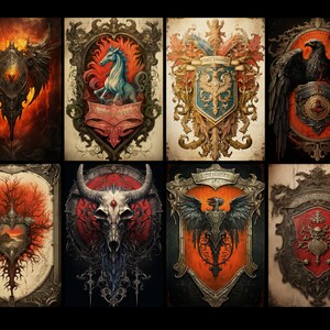 Very Scary Gothic Junk Journal Crest Bundle, 55 Mediaeval Halloween ...