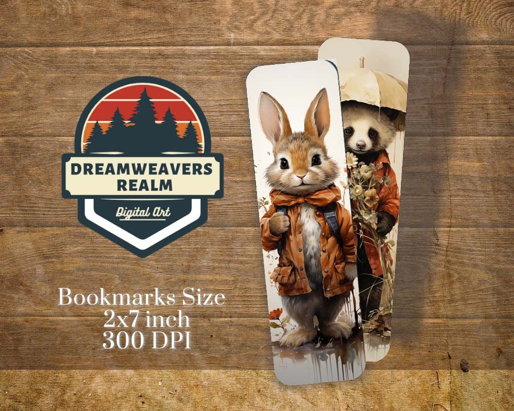 Cute Bear Printable Bookmarks Digital Download JPG PNG Bookmark Set for ...