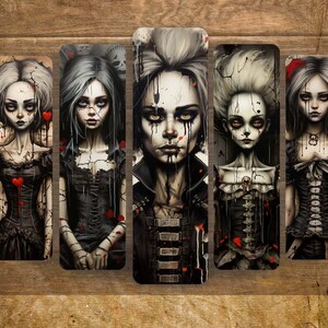 Gothic Printable Bookmarks Digital Download JPG PNG Bookmark - Etsy