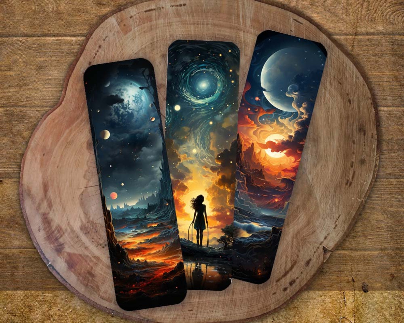 Mystical World Printable Bookmarks Digital Download PNG Bookmark Set ...