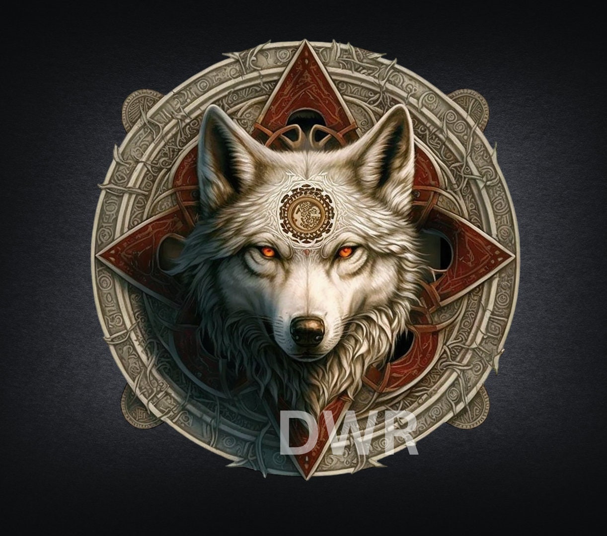 Wolf Clipart Bundle Mystical Wolf Witches Wolf Gothic Occult Junk ...