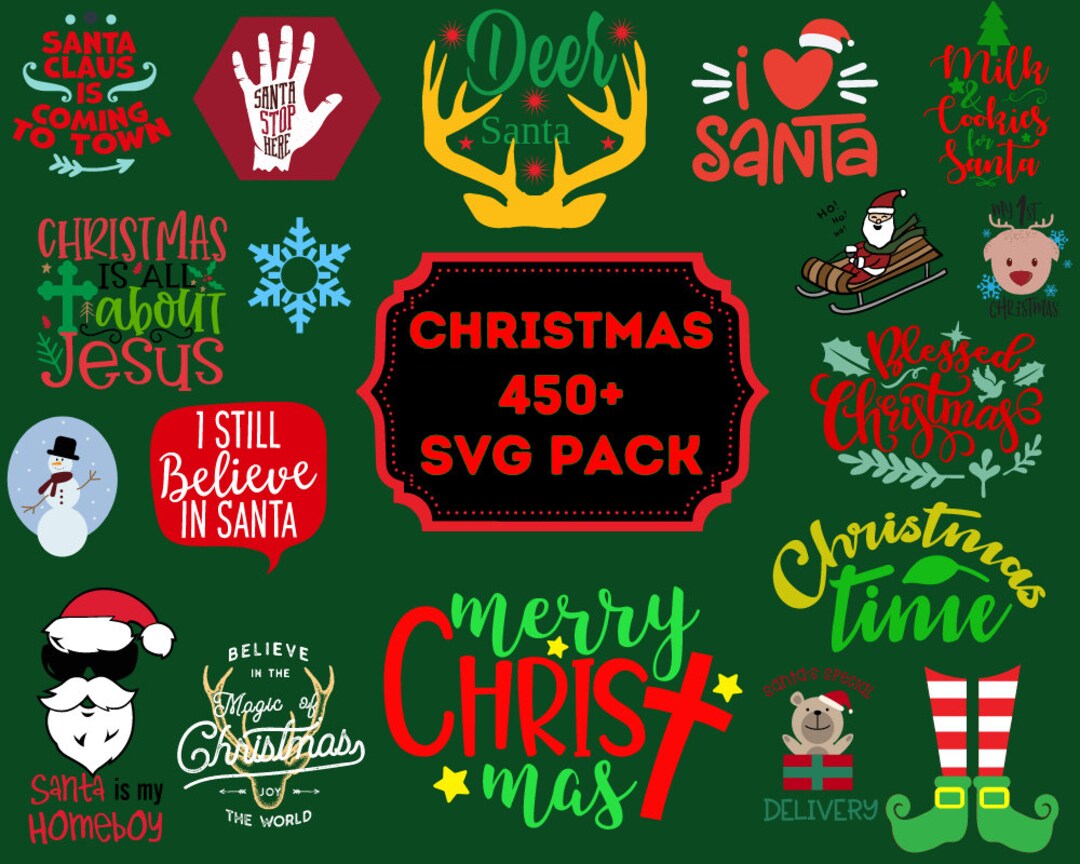 Christmas Quotes Clipart Collection Festive Holiday Graphics Bundle ...