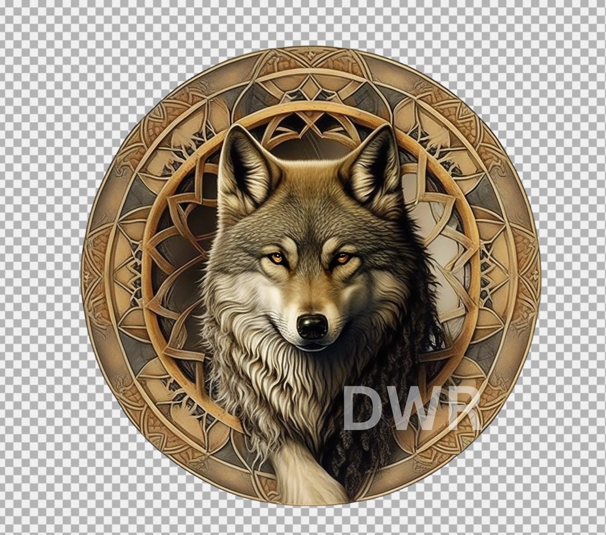 Wolf Clipart Bundle Mystical Wolf Witches Wolf Gothic Occult Junk ...