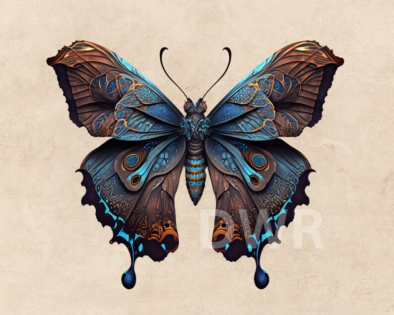 Moth Clipart PNG Gothic Moth Illustrations Clipart Moths Pagan - Etsy