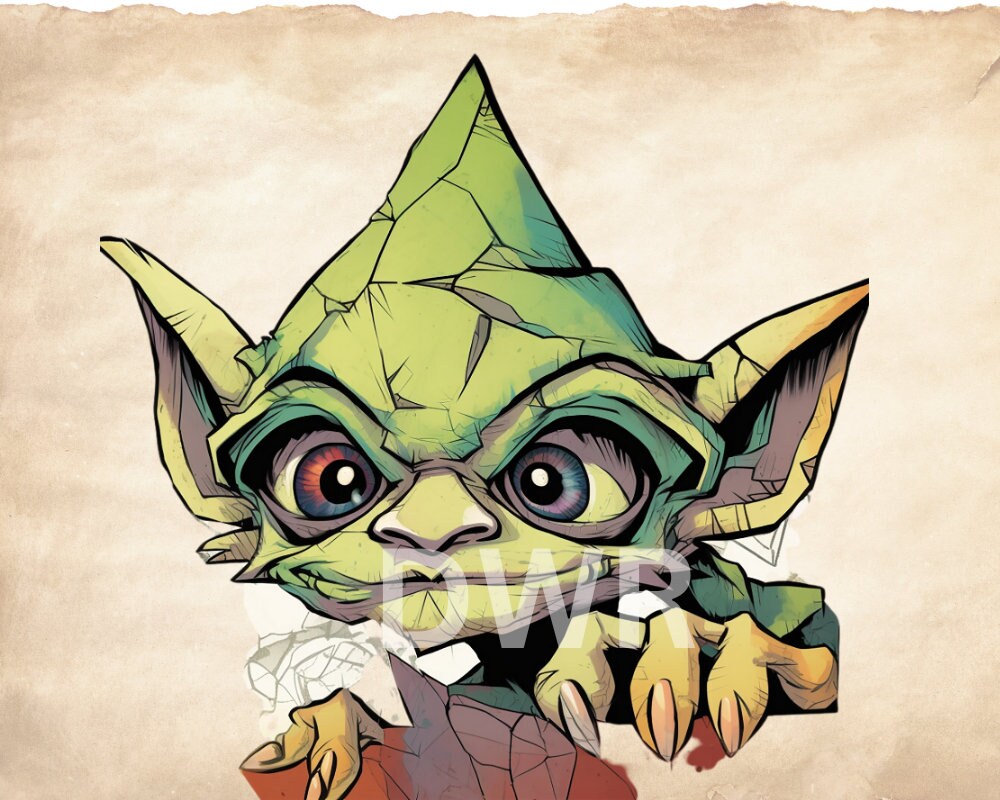 Mythical Creatures Gremlin Clipart Bundle 26 Graffiti Goblin Mischief ...