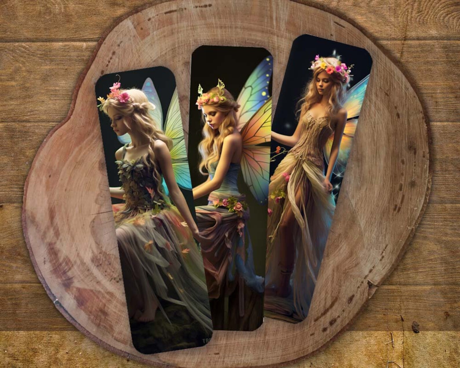 Fantasy Fairy Bookmark, Enchanted Forest Printable Bookmarks Digital ...