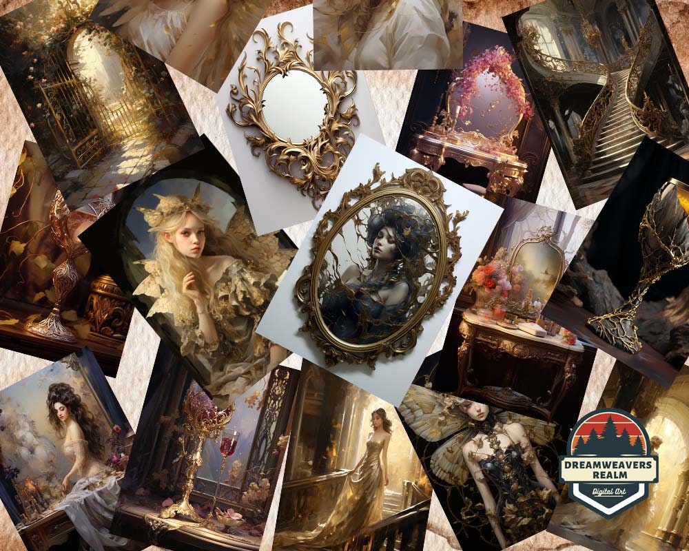 Fantasy Printable Art Fairyland Junk Journal Kit Botanical Magic Palace ...