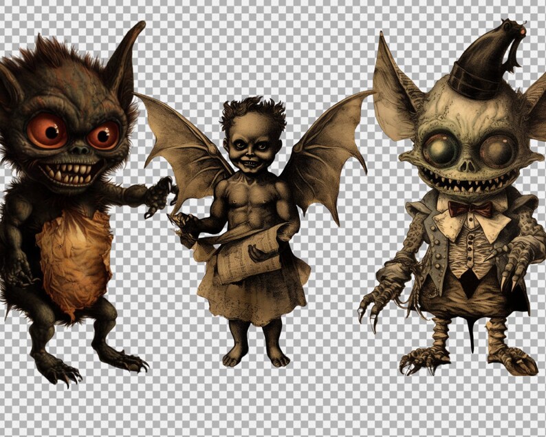 Mythical Creatures, Goblins, Gargoyle, Goblin, Gremlin Bundle, 50 ...