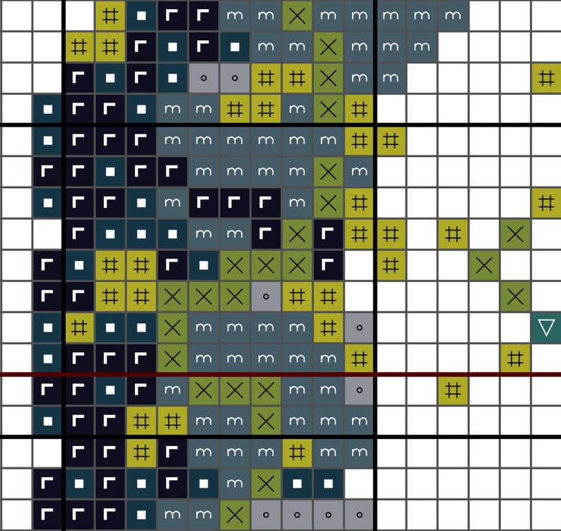 Stone Arch Cross Stitch PDF Pattern, Fantasy Cross Stitch, Water and ...