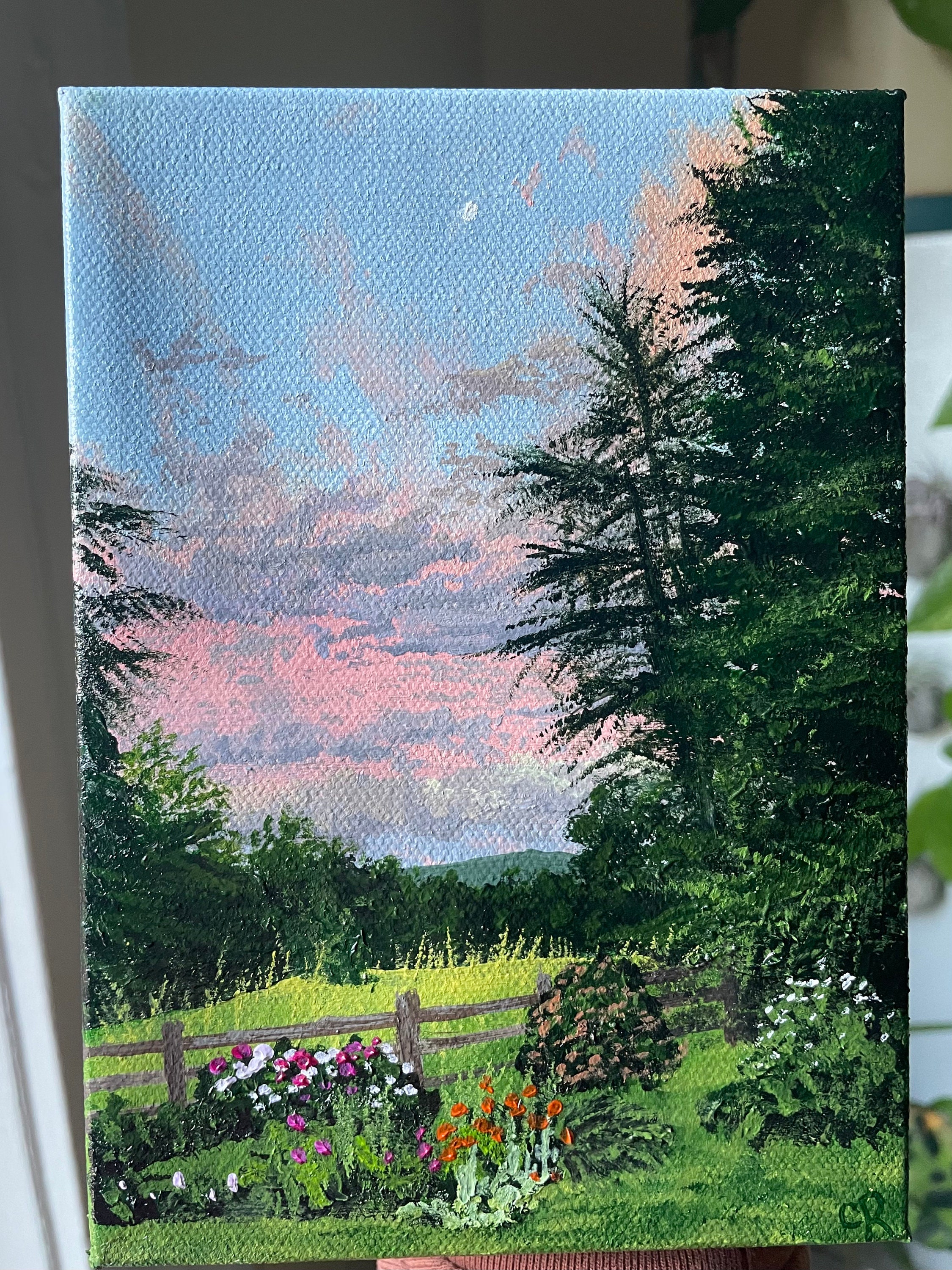 Custom Landscape Acrylic Painting (COMMISSION) - Etsy