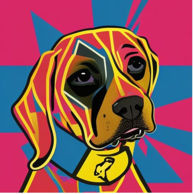POP ART: Cool Funky Dogs - Etsy
