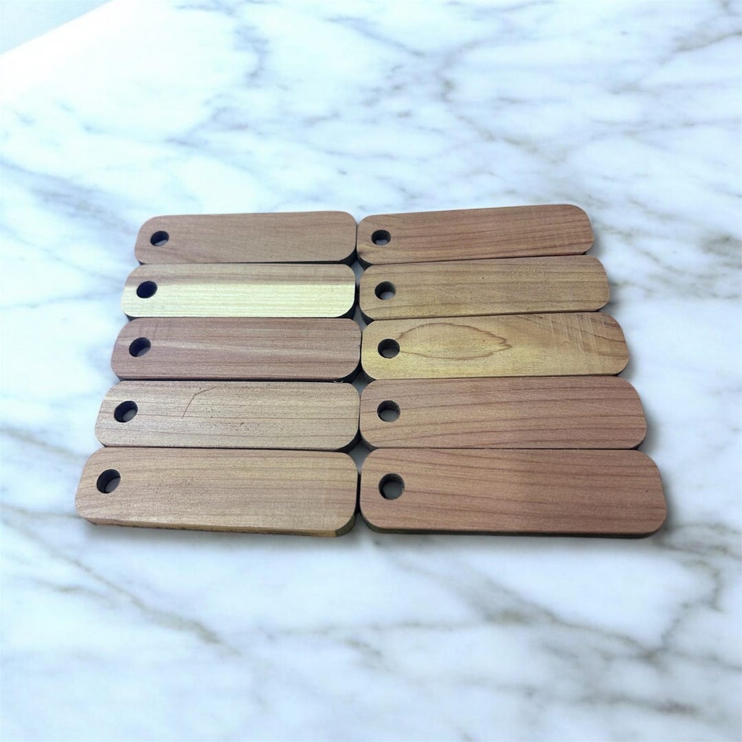 Solid Cedar Keychain Blanks - Etsy