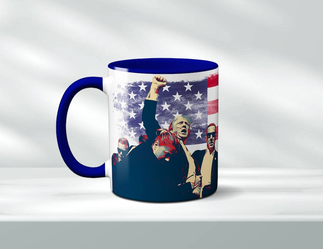 Trump Fight Mug: Patriotic Republican Party Coffee Mug (11oz) - Etsy