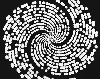 Prime Number Spiral, Abstract Math Art, Mathematics Print, Maths Poster ...