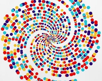 Prime Number Spiral, Abstract Math Art, Mathematics Print, Maths Poster ...
