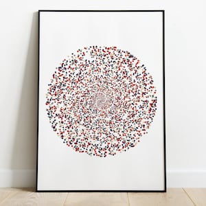 Prime Number Spiral, Abstract Math Art, Mathematics Print, Maths Poster ...