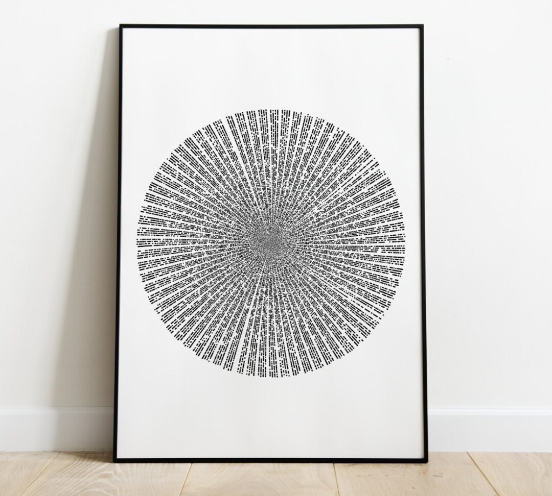 Prime Number Spiral, Abstract Math Art, Mathematics Print, Maths Poster ...
