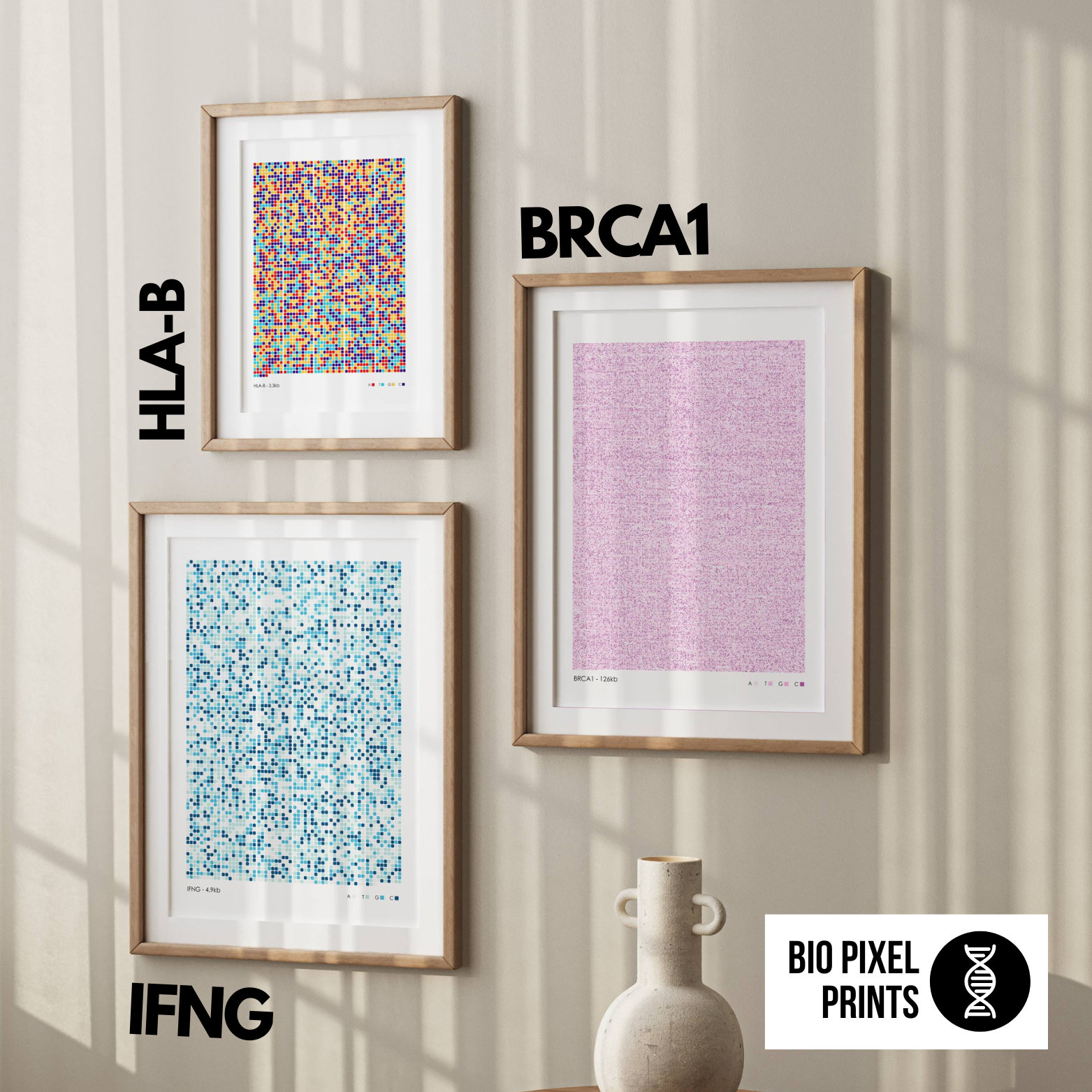 Custom Sequence DNA Print RNA, Nucleic Acid Gene Immunology Poster ...