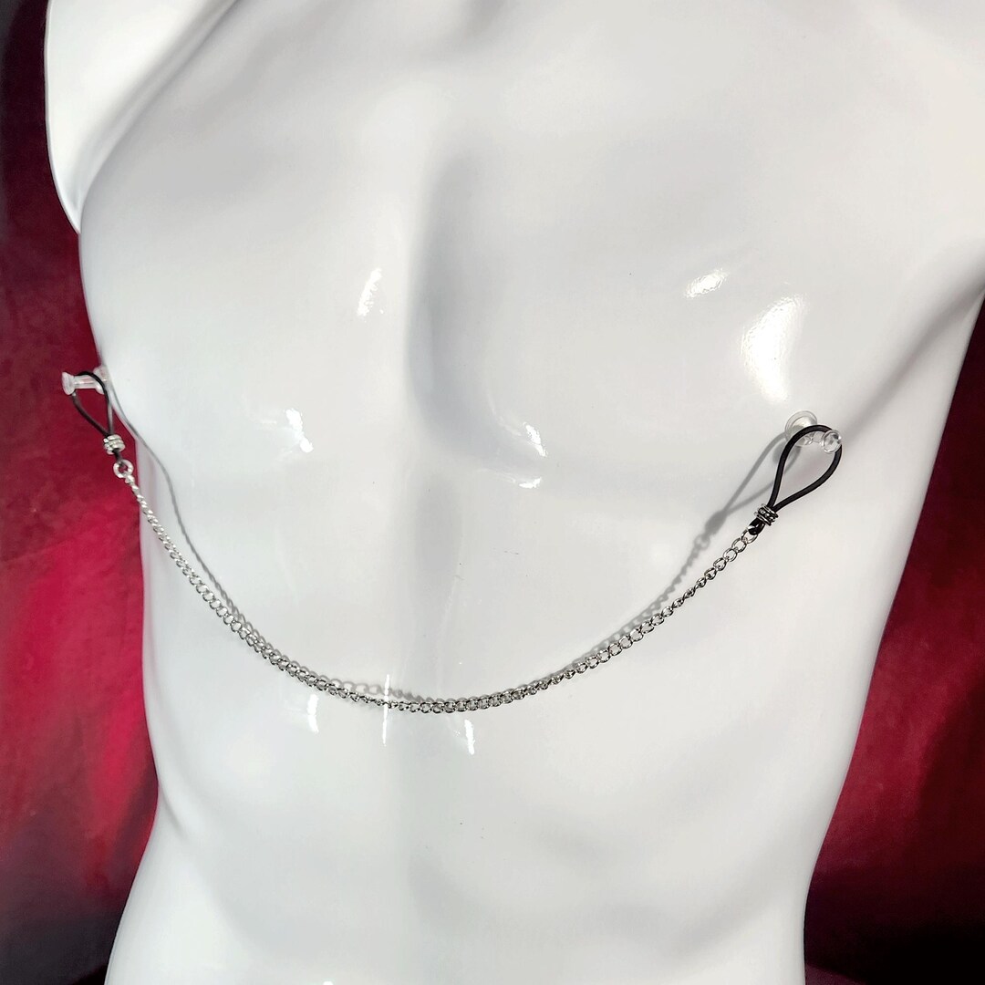 Naked Chained 10" Nipple Nooses - Adjustable Non-piercing Nipple Jewelry 10-inch Chain Length - Etsy