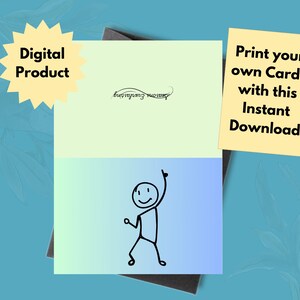 Our Versatile Stick Figure Card Suits Any Occasion, With Cute, Simple ...