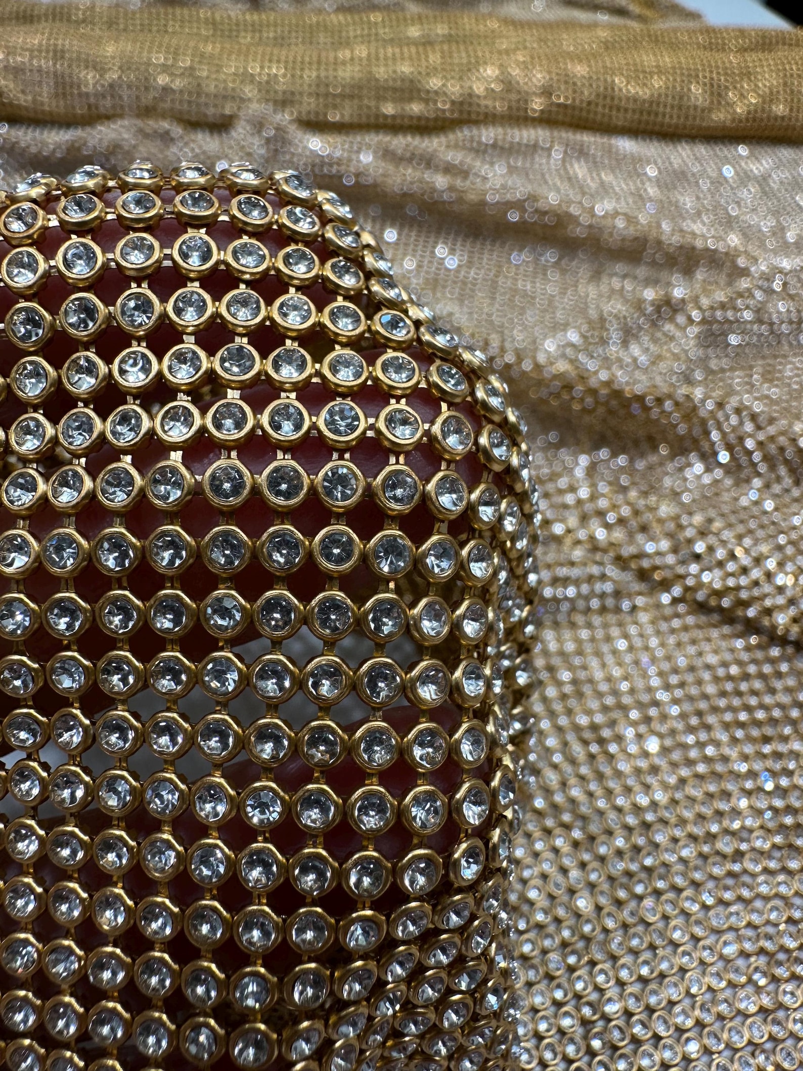 Gold Rhinestone Sheet | Gold Crystal Fabric | Gold Rhinestone Panel - Etsy
